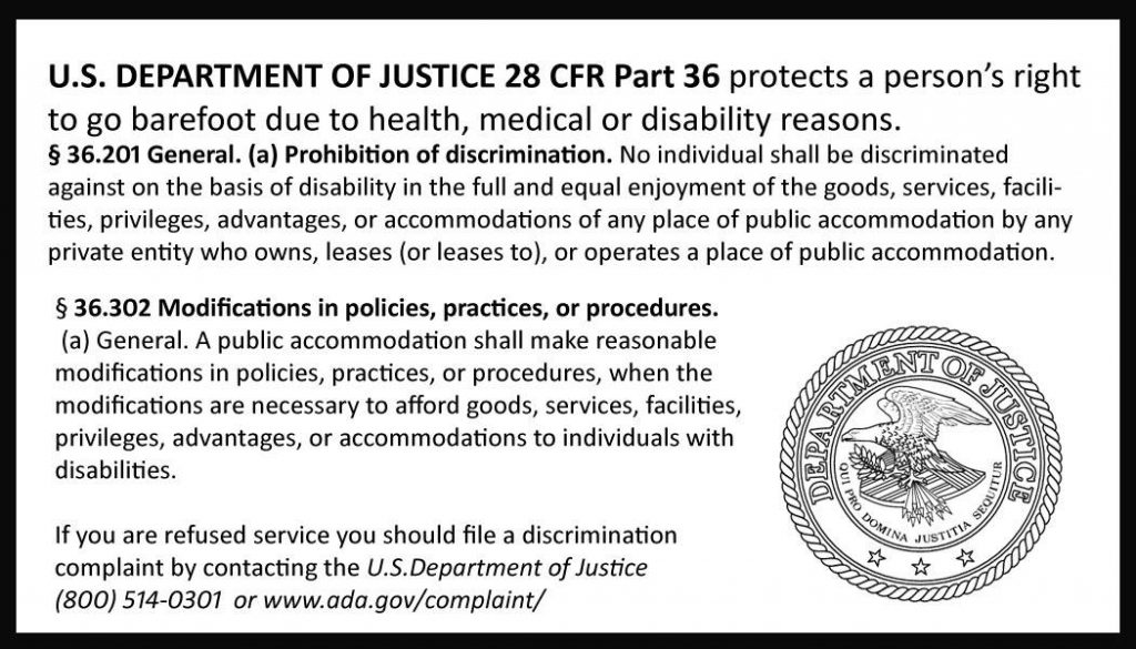 State Responses - Barefoot is Legal